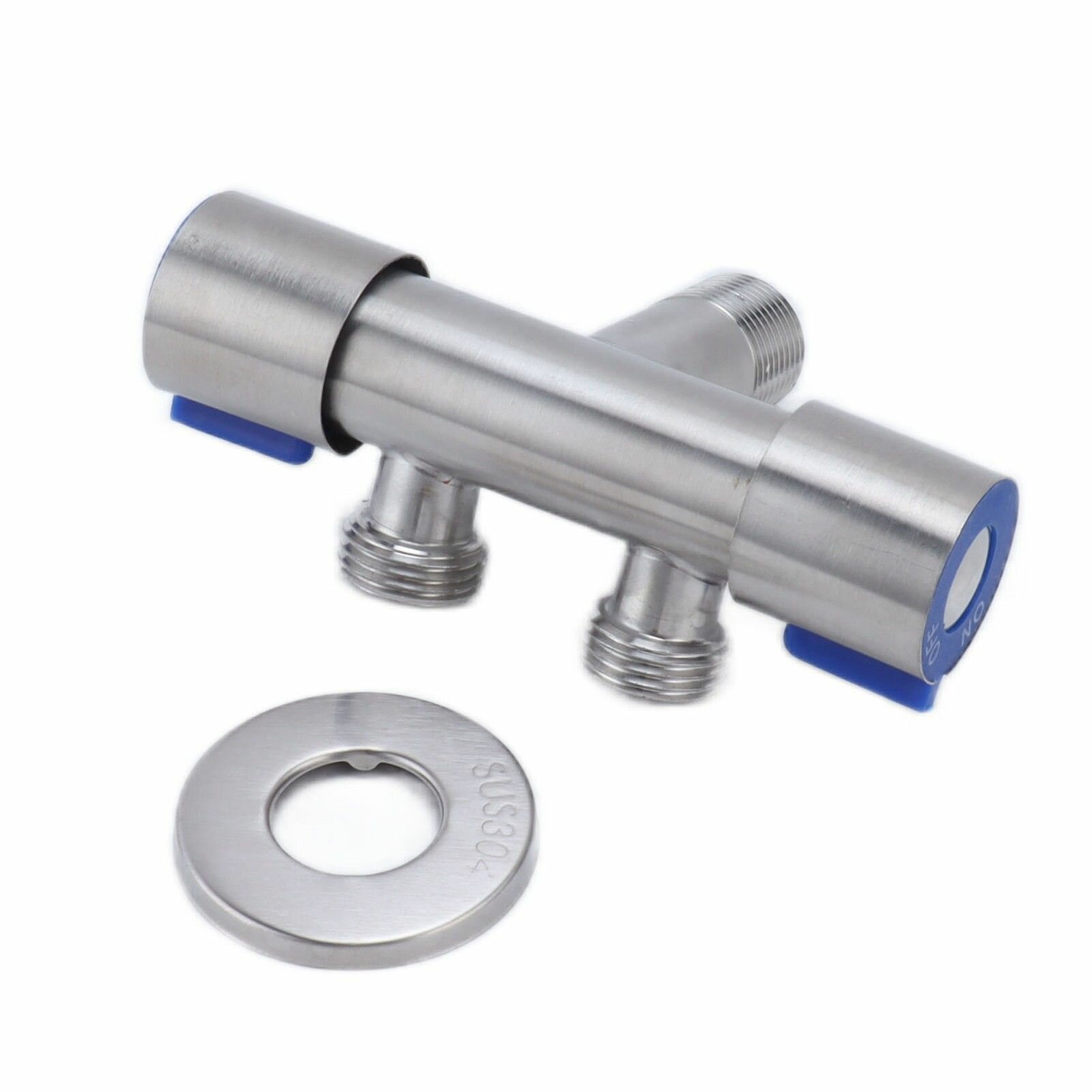 G1/2 Нержавеющая сталь 1 Вход 2 Выход Угловой клапан Двойная ручка Кран холодной воды с двойным управлением