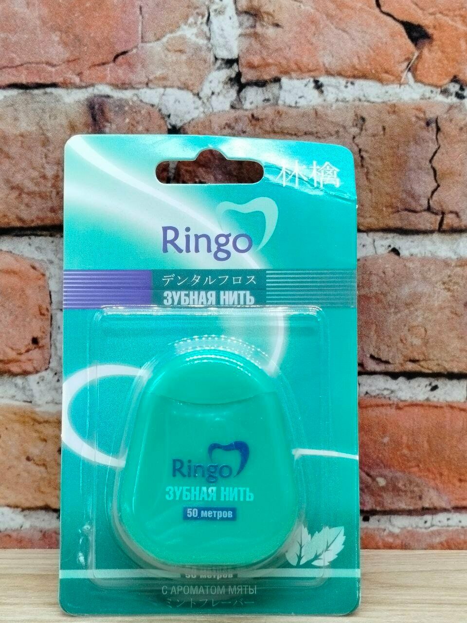 Gotaiyo Ringo Зубная нить с ароматом мяты 50 м