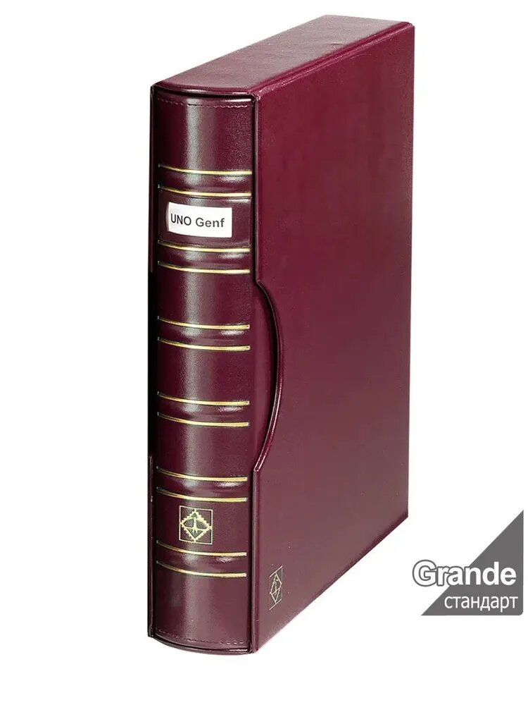 Альбом Classic Grande SIGNUMR для монет и банкнот в футляре, бордовый. Leuchtturm, #338604