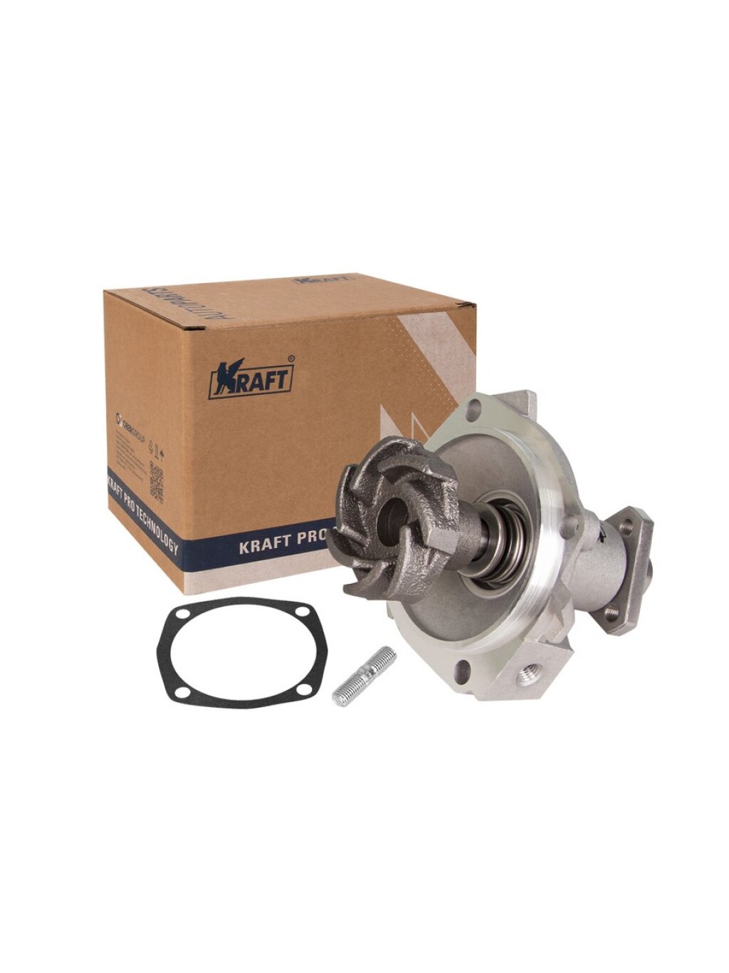 Крышка помпы для а/м ВАЗ 2101 "KRAFT" (чугунная крыльчатка)