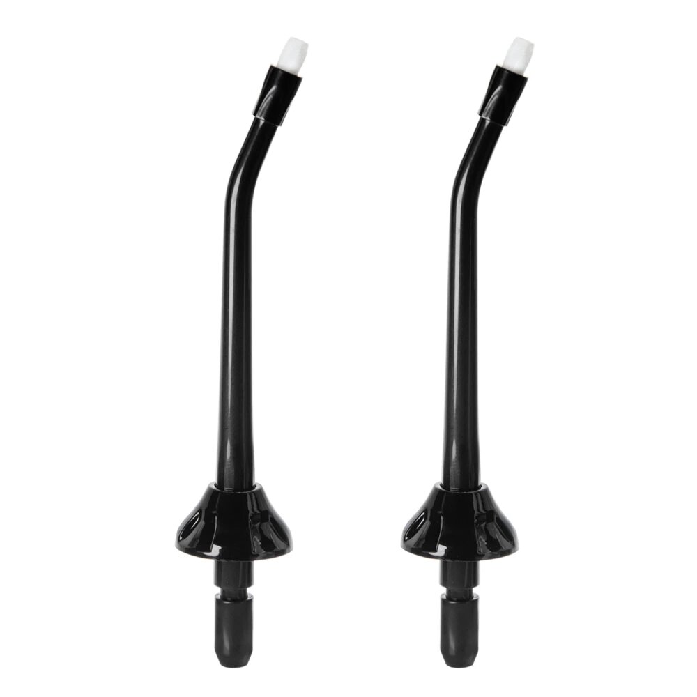 Насадки для ирригатора полости рта Revyline RL 650/850, ортодонтические, черные, 2 штуки