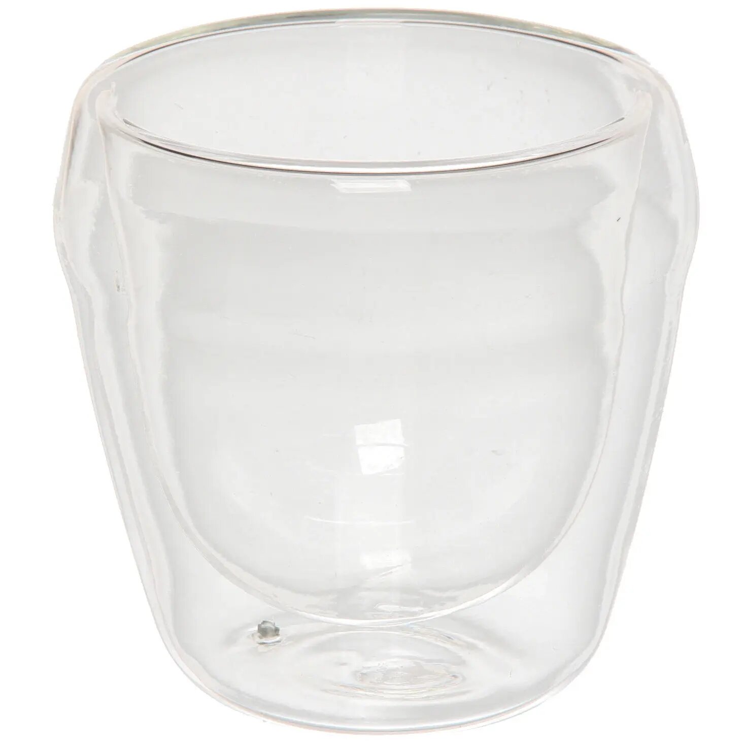 Стакан стеклянный с двойными стенками 250мл, прозрачный, стильный, удобный