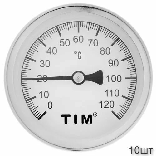 Термометр с погружной гильзой 1/2" TIM Y-63A-50-120 10шт