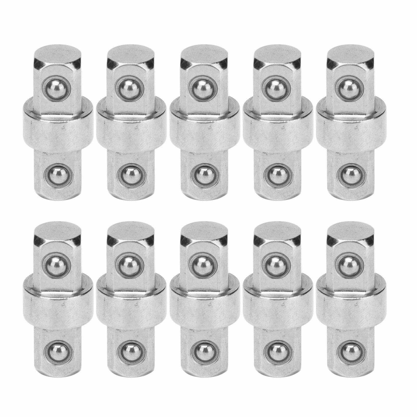 10 шт. соединителей для гаечного ключа 3/8 дюйма, переходники из нержавеющей стали для двусторонних гаечных ключей.