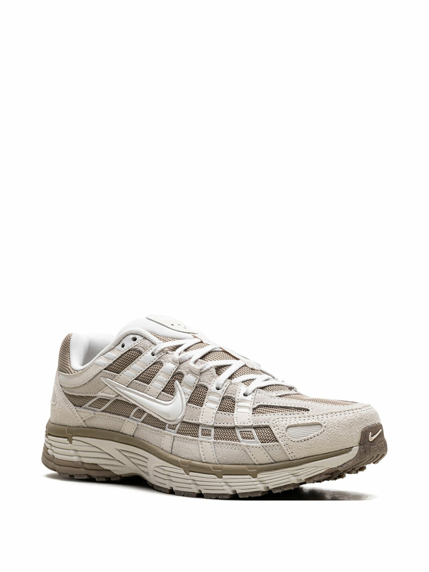Кроссовки NIKE P-6000, размер 13 US, бежевый/серый — фото 1
