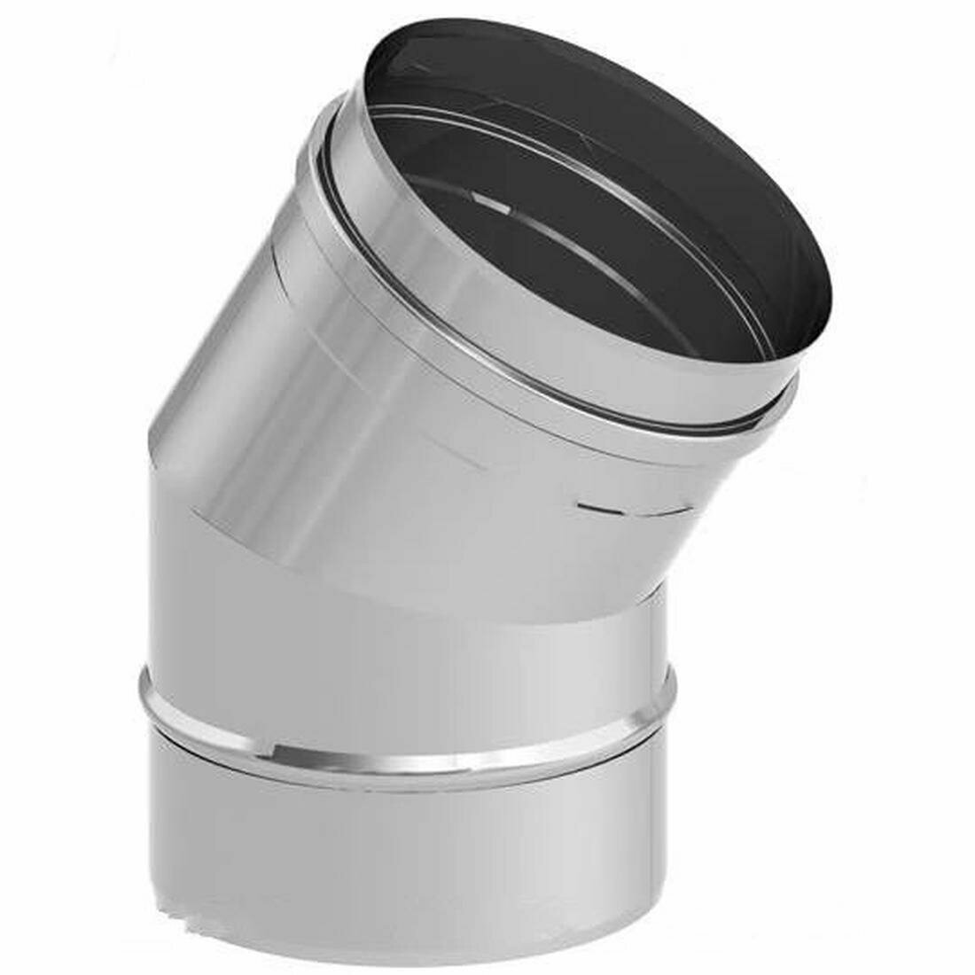 Колено Jeremias ОКП18, AISI 444, нержавеющая сталь, D150мм, 0,24м