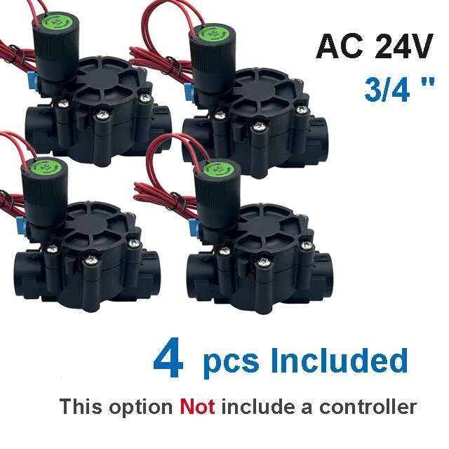 WIFI умный садовый контроллер для полива 8 зон 0.75 Inch 4pcs