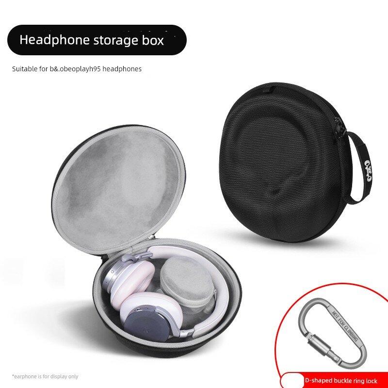 Черный чехол для наушников Beoplay H95 беспроводные Bluetooth средний размер с замком в комплекте