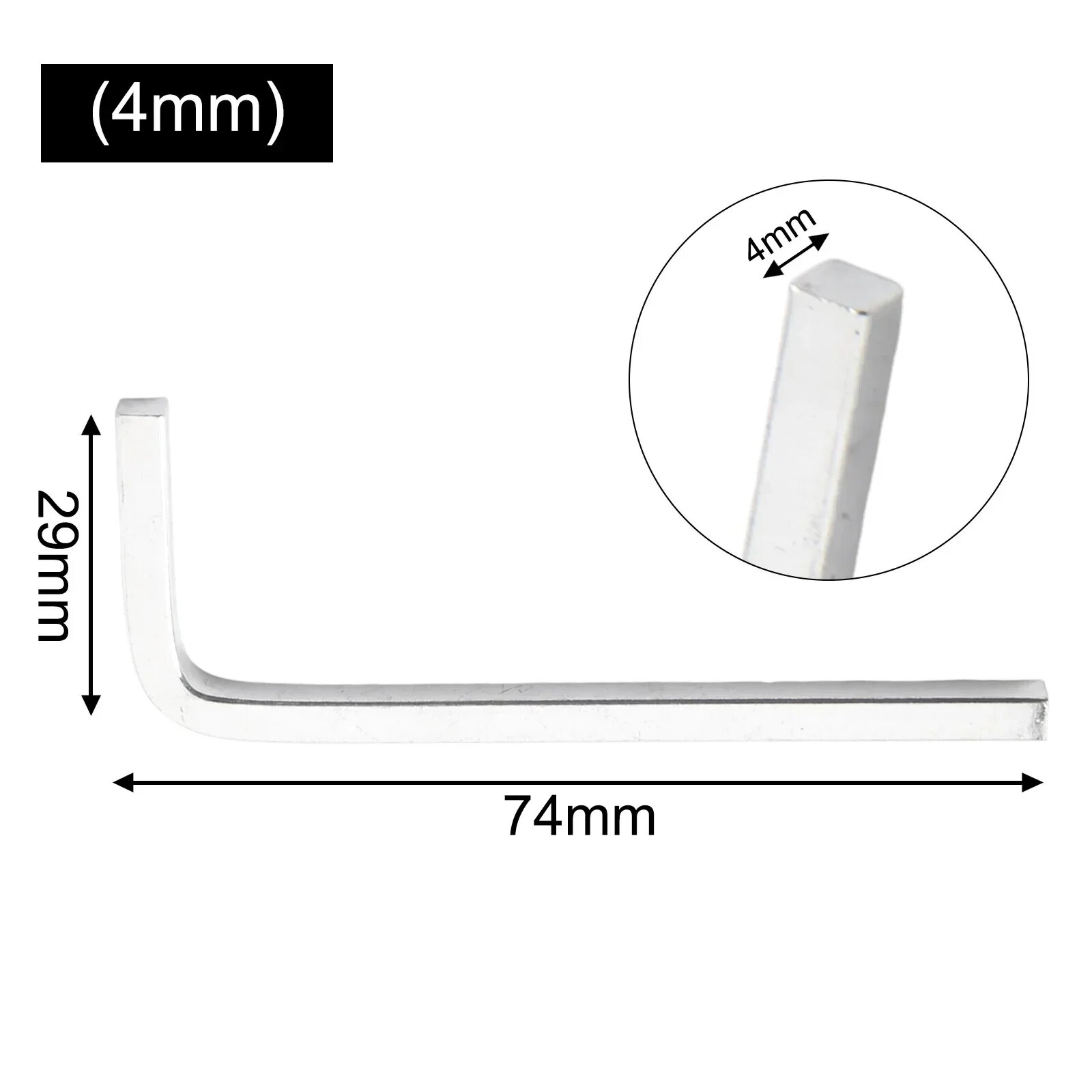 1 шт. Г-образный квадратный ключ, гаечный ключ из хромованадиевой стали, отвертка 3-10 мм, квадратный 4-точечный ключ, ручные инструменты 4mm