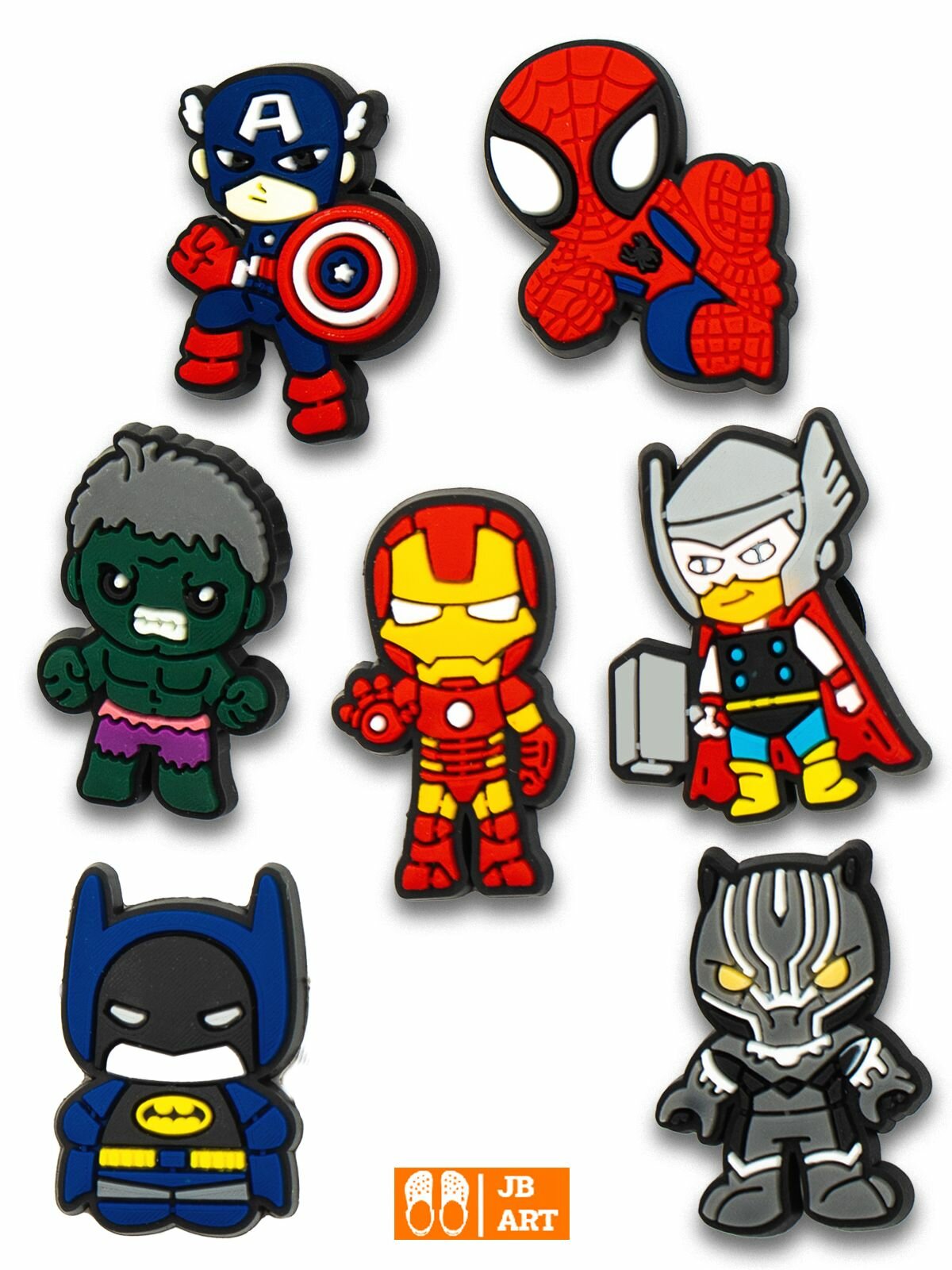 Джибитсы на crocs набор украшений клипсы для кроксов