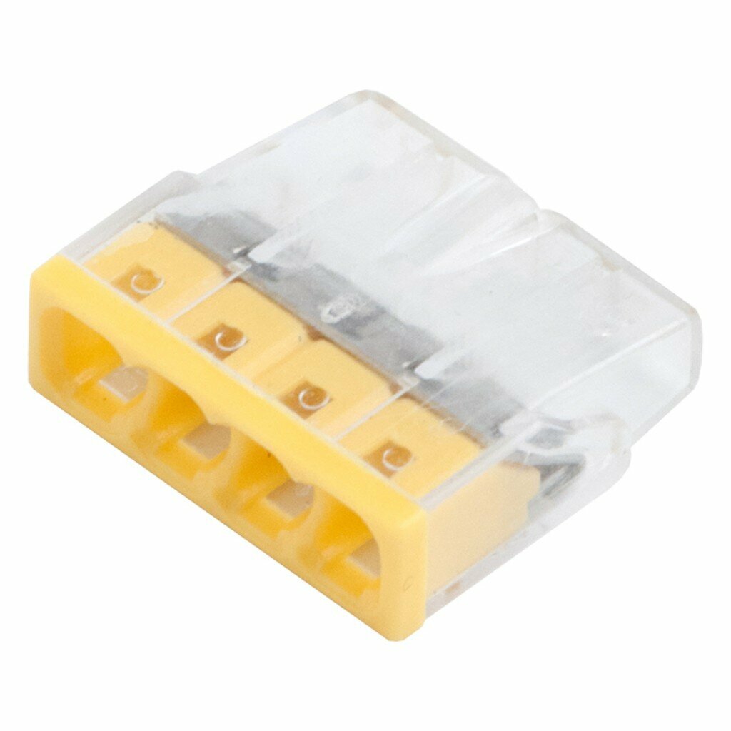 Клемма СМК 2273-244 General Lighting Systems, 4-проводная с пастой, 2.5 мм², 5 шт, для электромонтажа