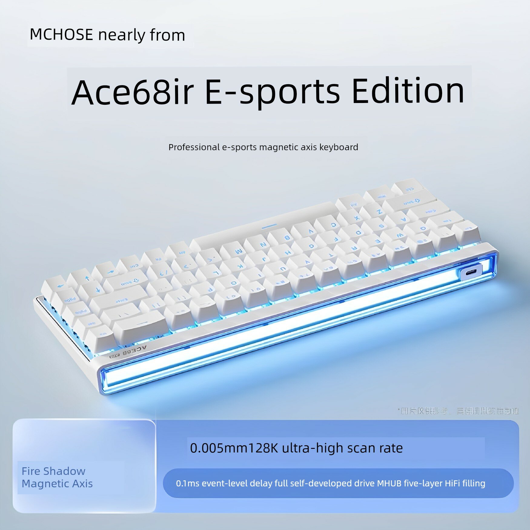 [Доставка в день заказа] Механическая клавиатура Maicong Ace 68 Air с магнитными переключателями, специально