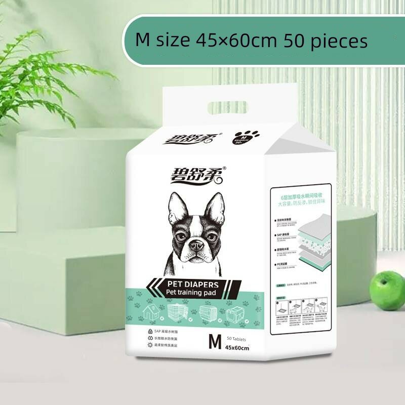 СильноАбсорбирующие коврики для кошек с усилением, 50 листов, размер M 45x60 см, антизапах