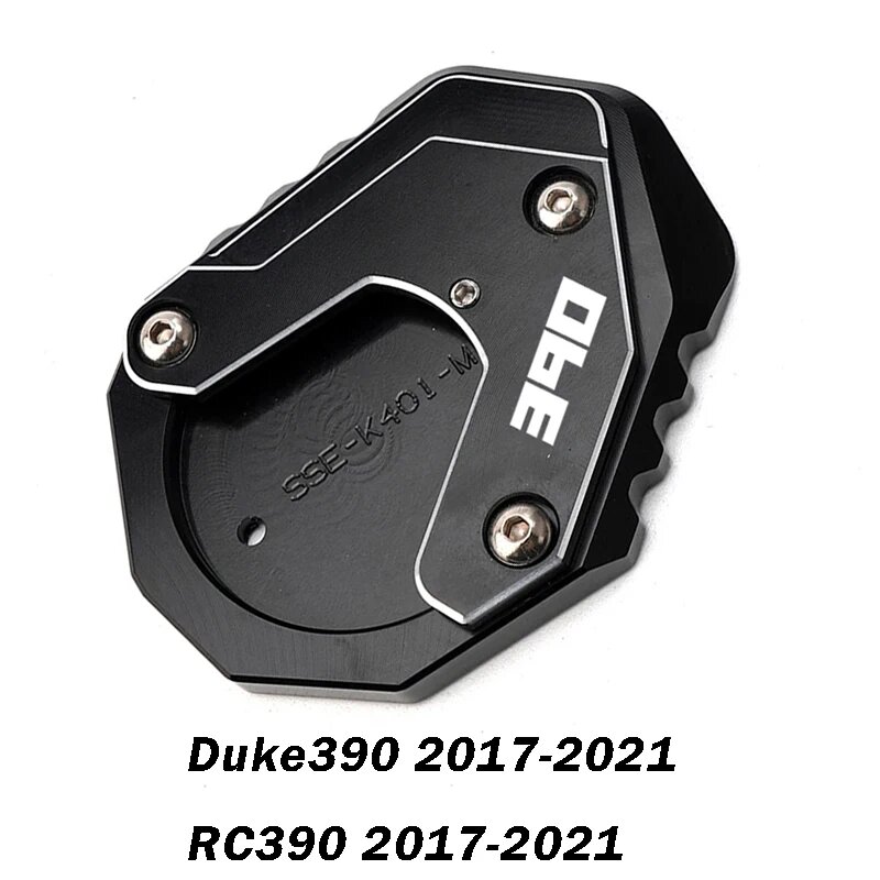 Подставка боковая для KTM Duke 390 RC390 2017-2021, черная