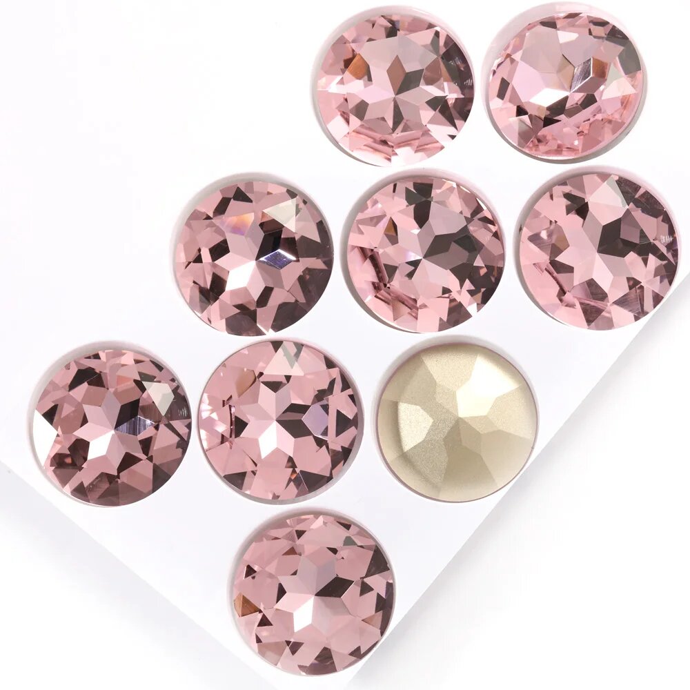 Стразы розовые Light Rose 27 мм