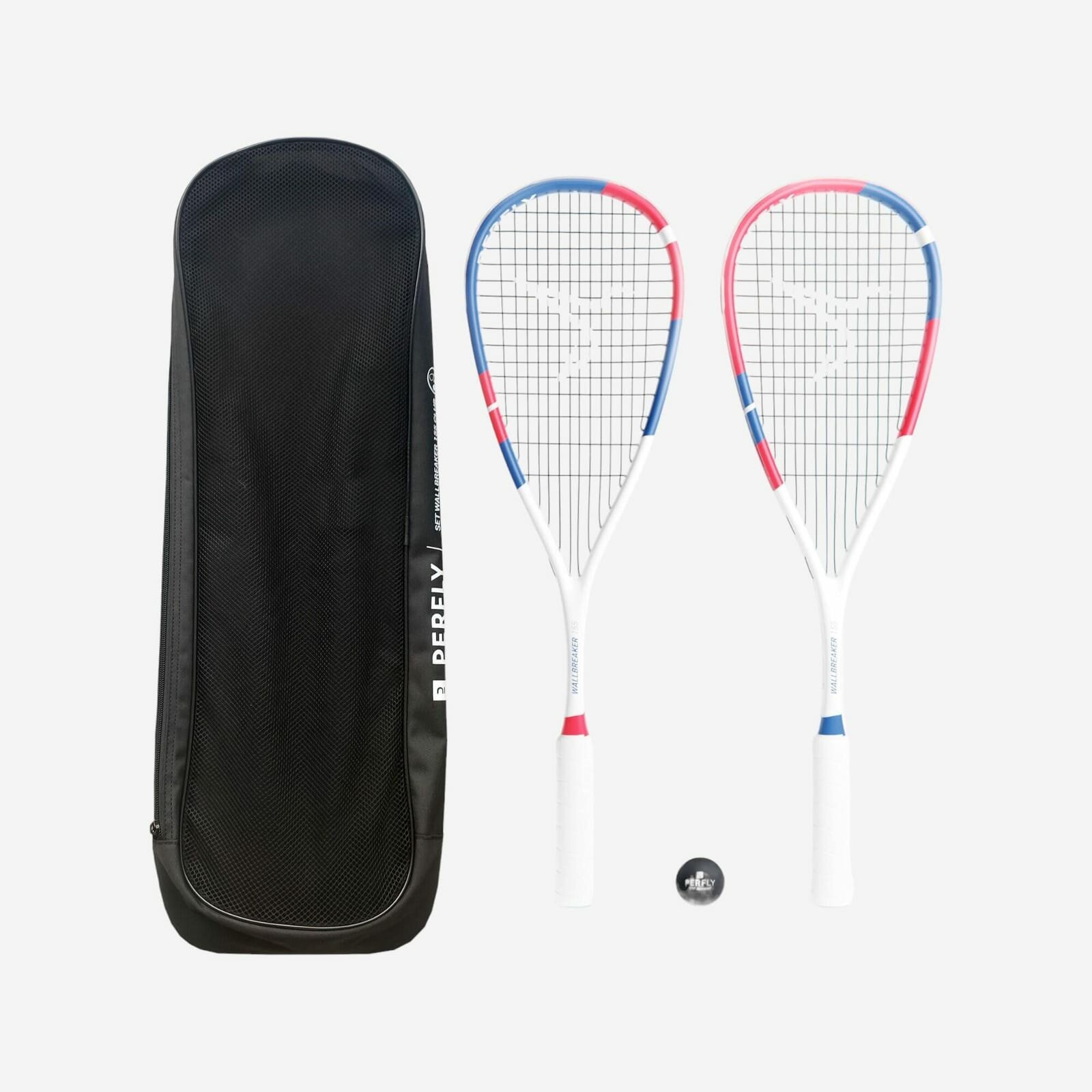 DECATHLON набор ракеток для сквоша decathlon perfly wallbreaker 155 club, 2 ракетки, 1 мяч