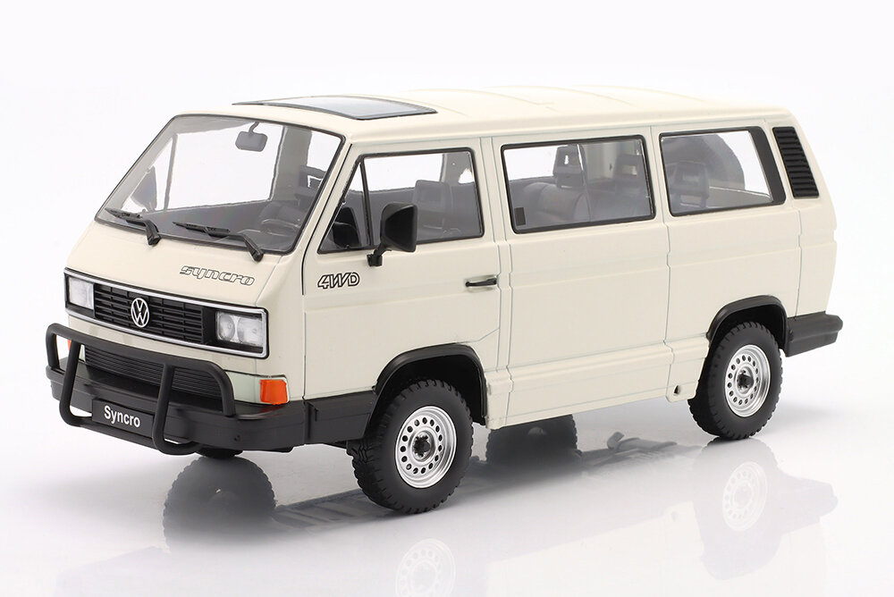 Модель коллекционная KK-SCALE Vw bus T3 syncro 1987 white