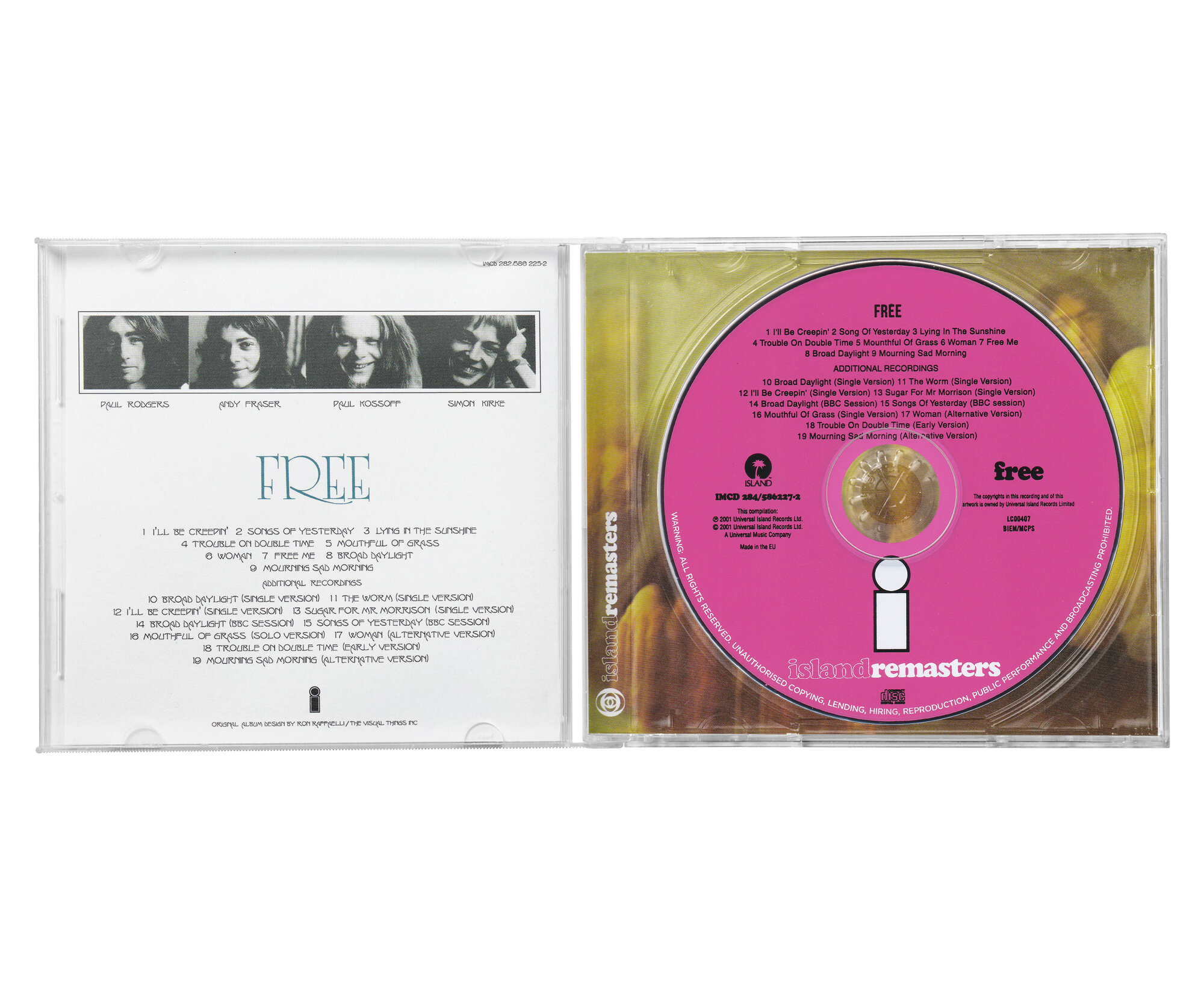 Free - Free, 2001, 8-page, CD-Аудио — фото 1