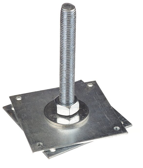 Анкер регулировочный оцинкованный М24 h200 150х150х4 мм