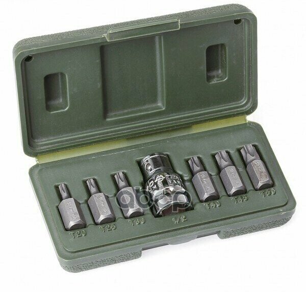 Набор вставок TORX 3/8 (Т20, Т25, Т30, Т40, Т45, Т50), длина 30 мм, 7 предметов Дело Техники арт. 626187