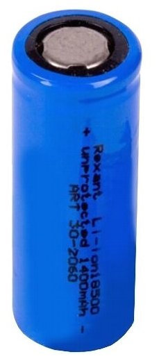 Аккумулятор Li-ion 18500 1400мАч Rexant 30-2060 unprotected 3.7В,