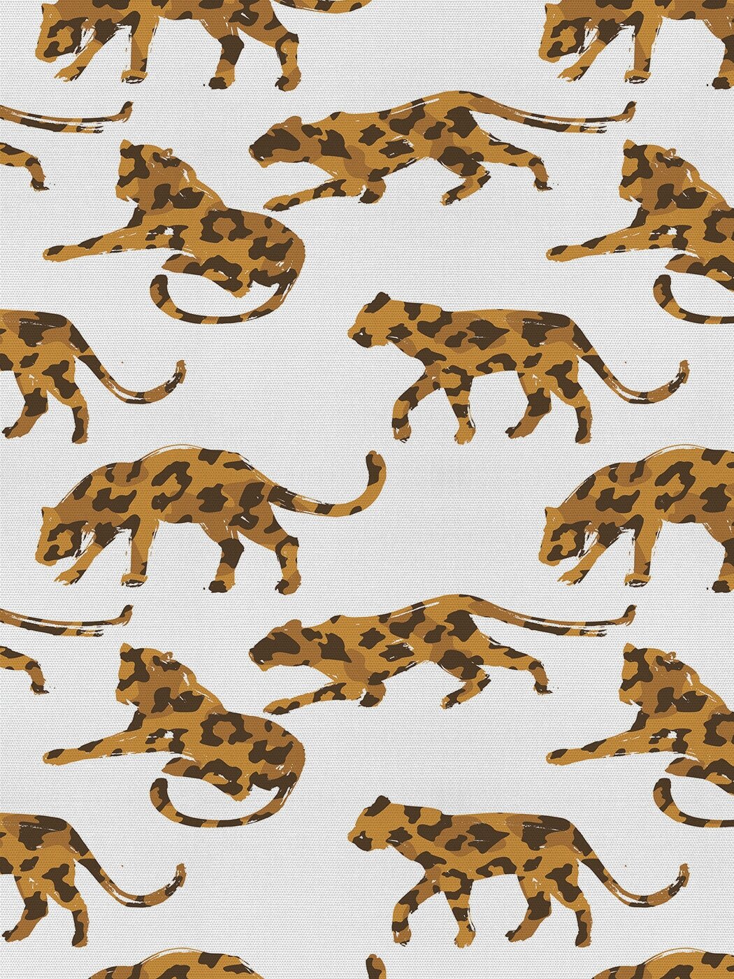 Отрезная ткань для мебели Ambesonne "Пятнистый леопард" метражом для рукоделия и шитья, оксфорд, 155 см
