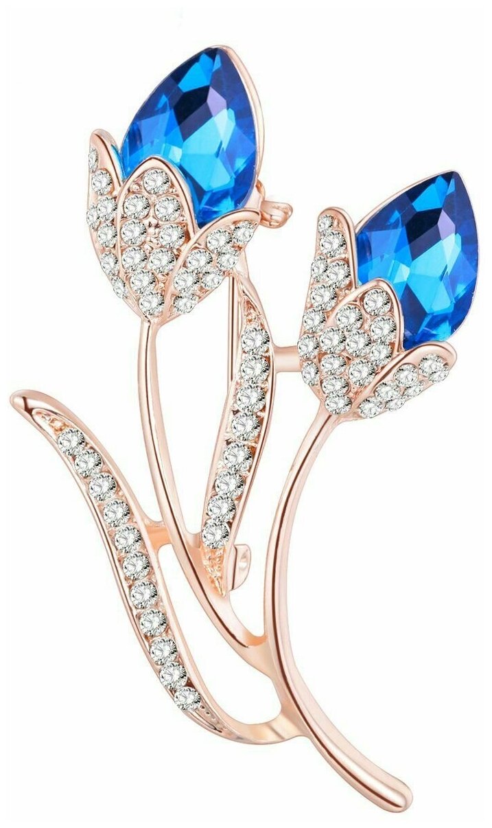 Брошь, стразы