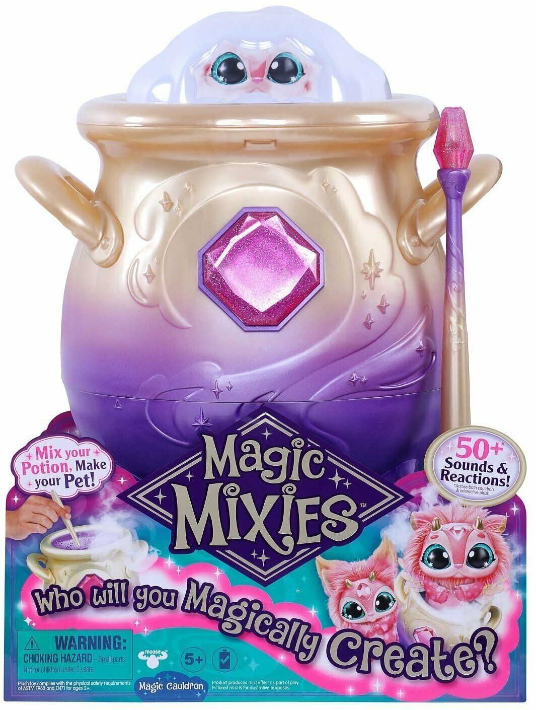 Magic Mixies Игровой набор Интерактивный Волшебный котел Розовый -hj