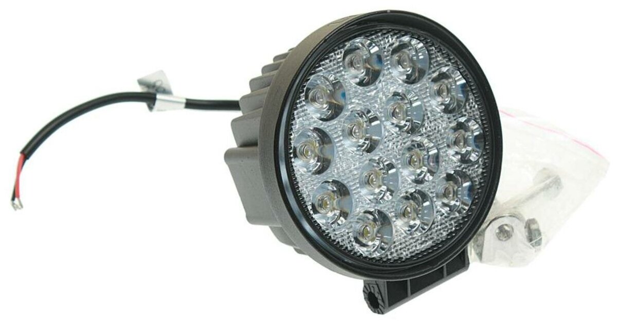 Фара рабочего света круглая 116х116x70мм 42Вт (14 светодиодов) LED LT LT-1242RF