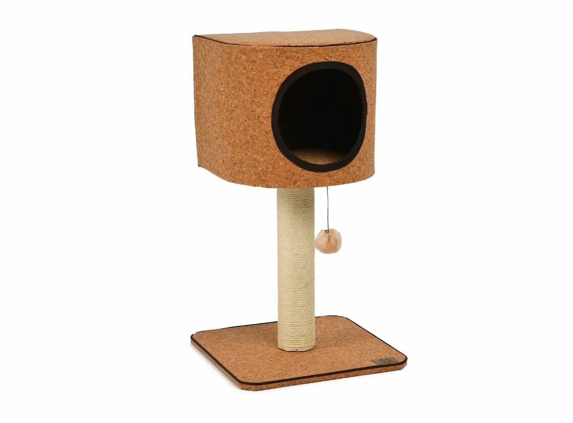 FAUNA игровая площадка для кошек, коричневая, 40 х 40 х 72 см