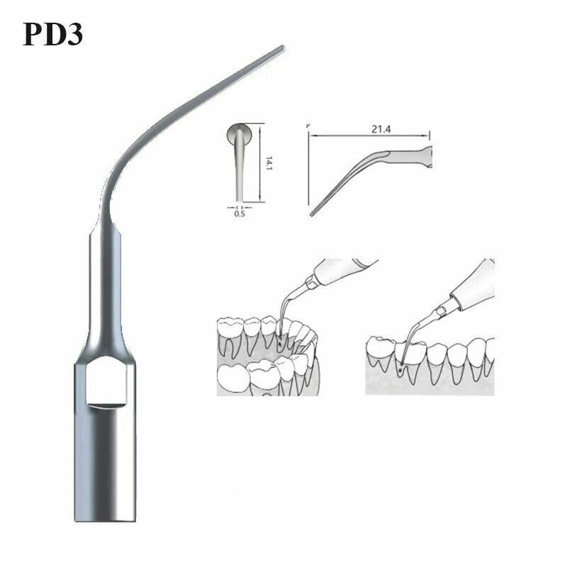 Насадка PD3 для скалера ультразвукового стоматологического , для снятия зубных отложений (подходит к DTE, Satelec, NSK) . 1 шт. от NeoHealth