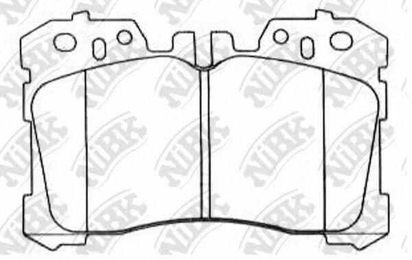 NiBK Колодки тормозные для LEXUS LS460-600 06- передние