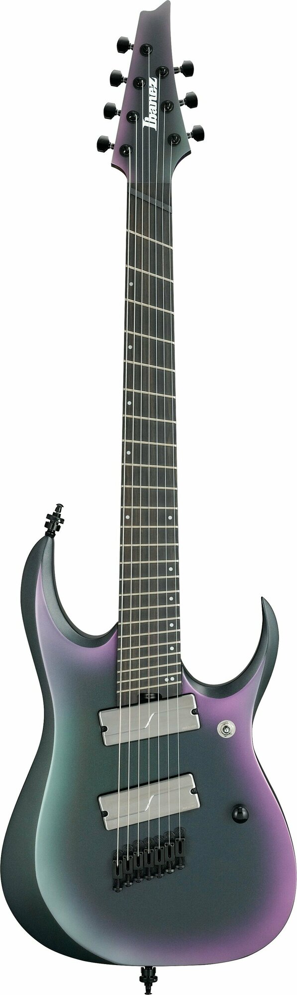 IBANEZ RGD71ALMS-BAM AXION LABEL RGD 7-STRING MULTI SCALE 7-струнная электрогитара цвет матовый черный / фиолетовый зеленый от