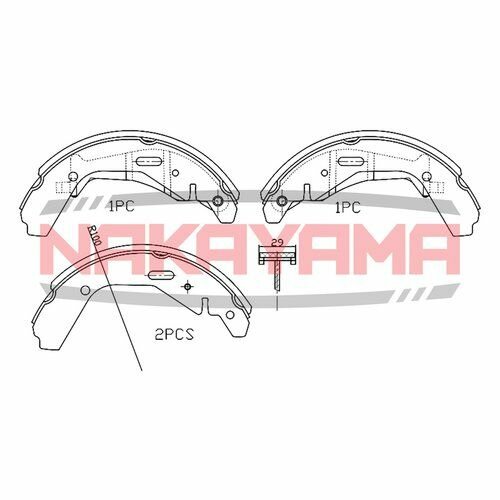 Колодки тормозные Nakayama HS7278NY
