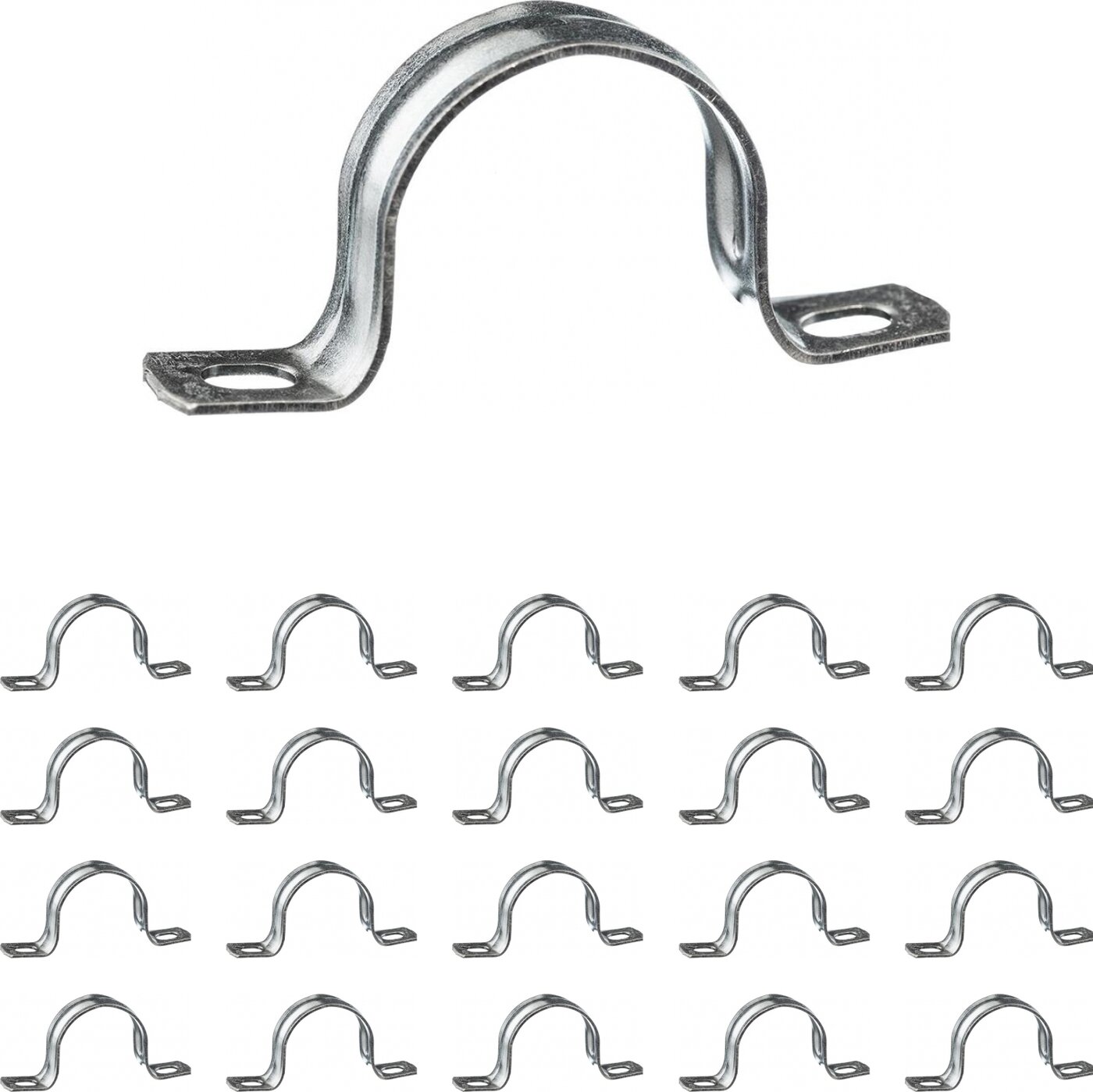 Скоба металлическая двухлапковая D31 (комплект из 50 шт.)