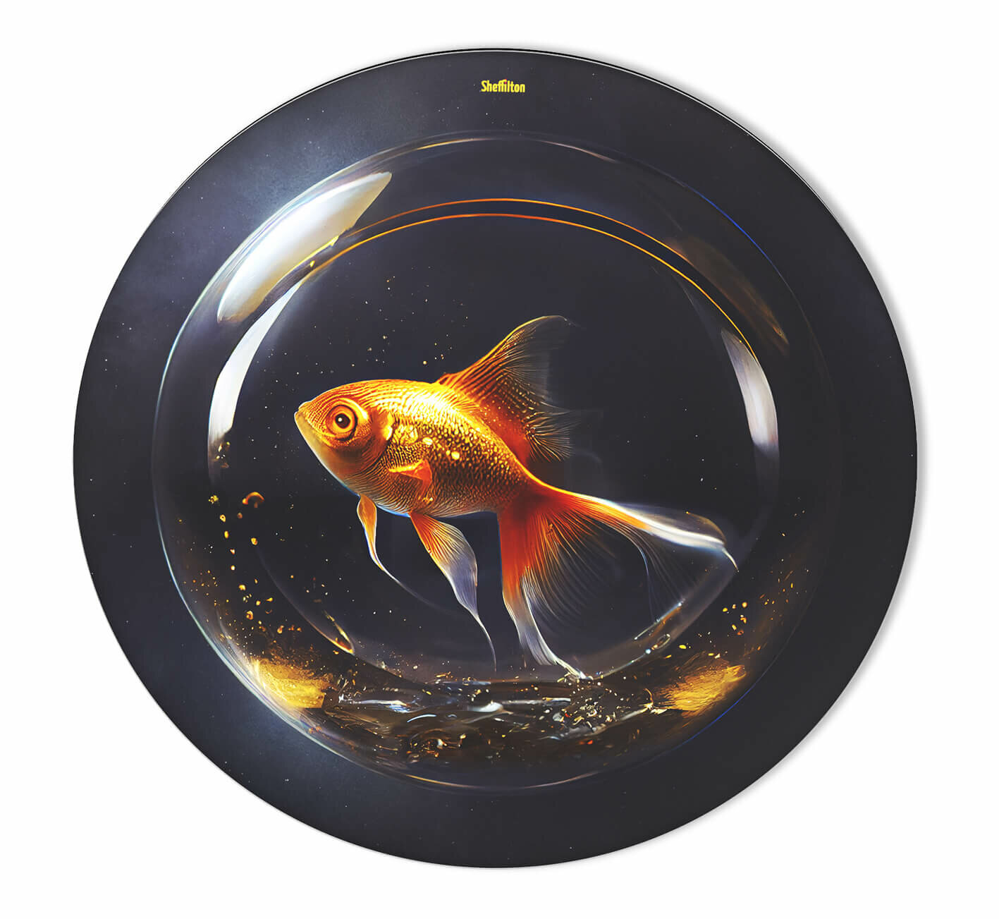 Столешница Sheffilton SHT-TT32 60 стекло/МДФ лунная ночь Размеры: Высота 26мм Глубина 600мм Ширина 600мм