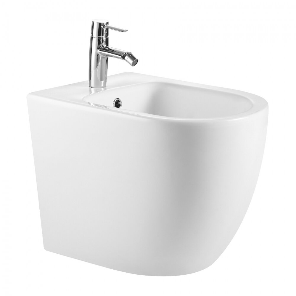 Биде Abber (Аббер) Bequem AC1152 приставное белое