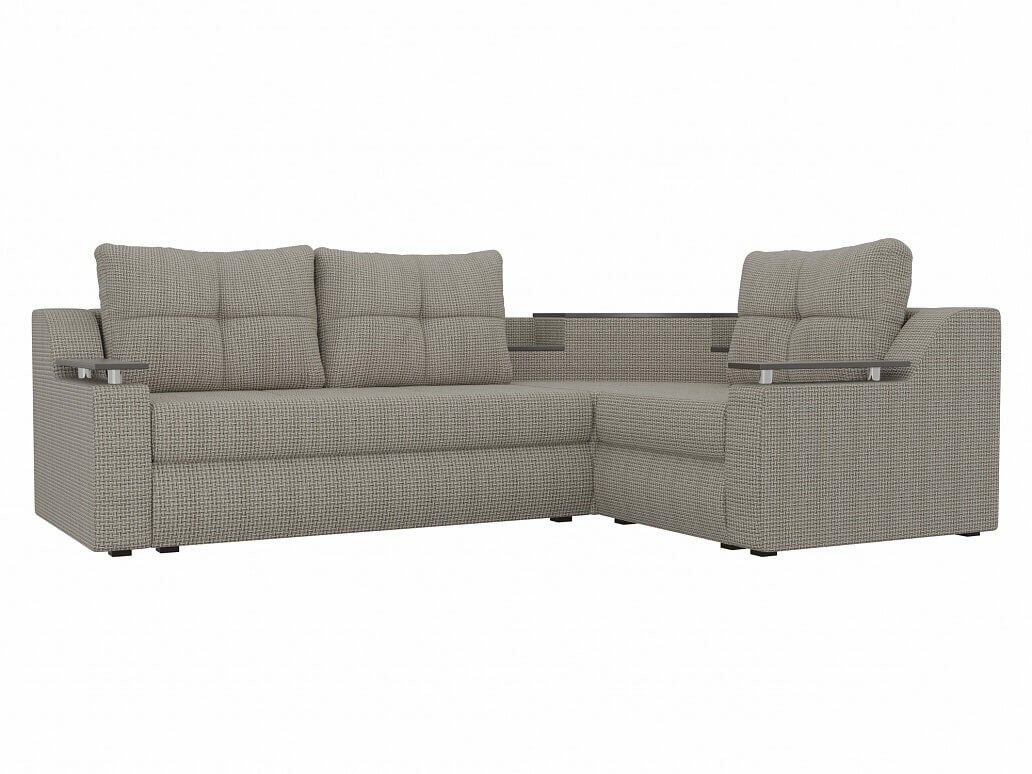 Artum Диван угловой Тесей Рогожка Бежевый Правое