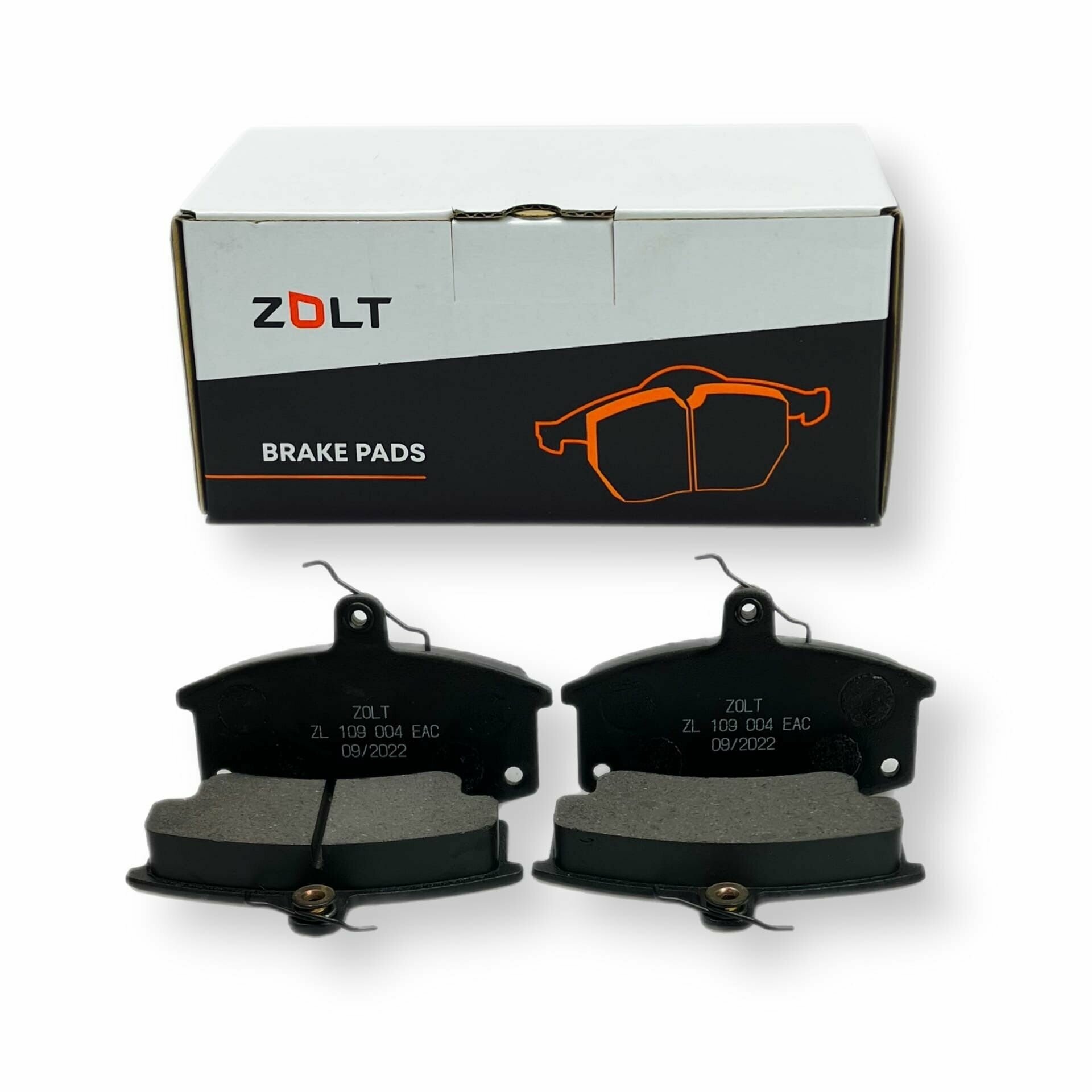 Колодка тормозная передняя ВАЗ 2108 (к-т 4шт) ZOLT арт. ZL 109 004