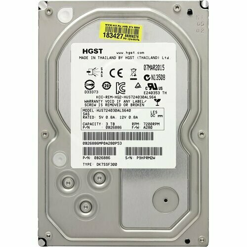 Жесткий диск HGST 3 ТБ HUS724030ALS640