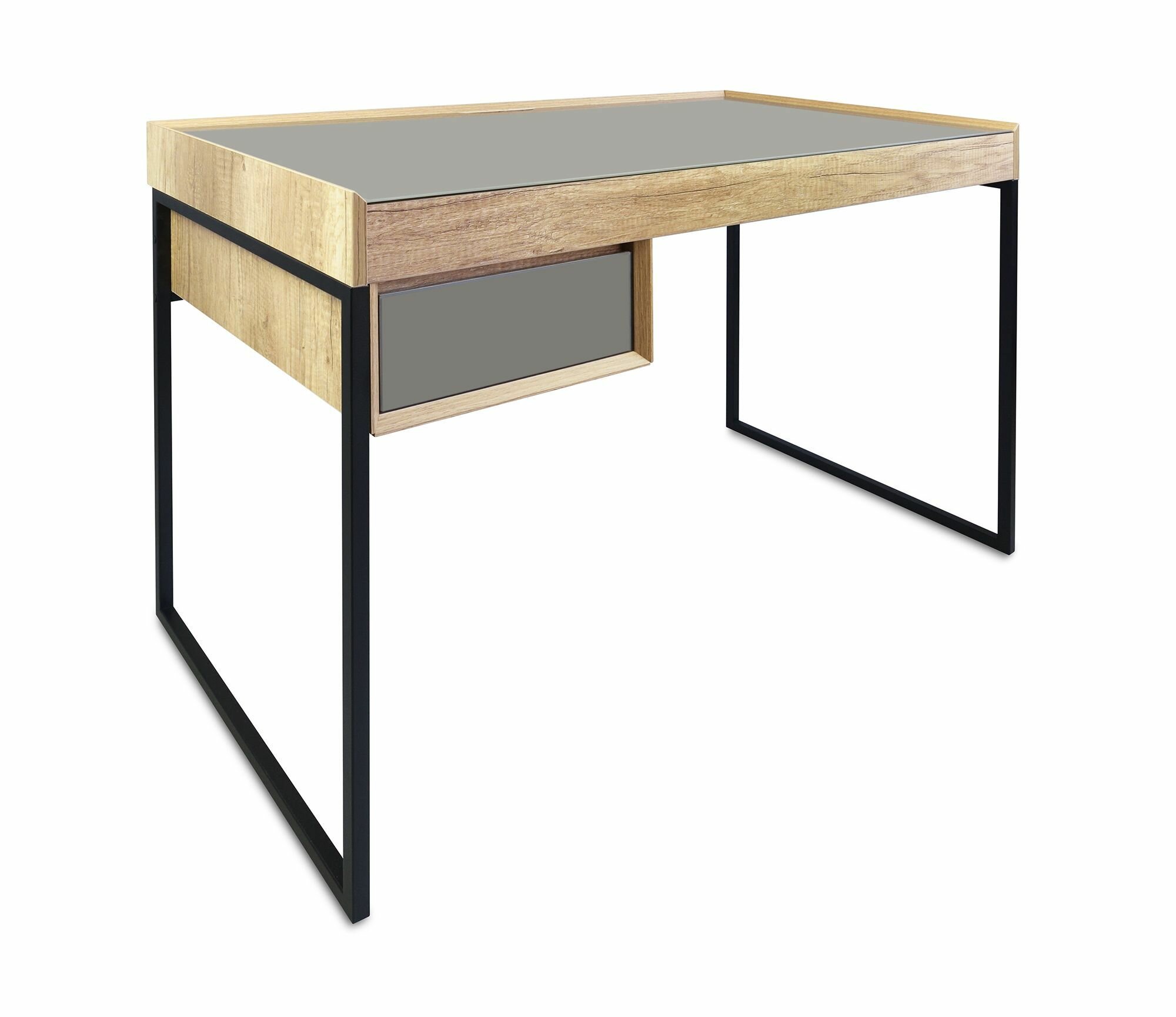 Стол письменный, METALDESIGN, Proxima MD 7073, 120х58х78 см, дуб каньон , серый