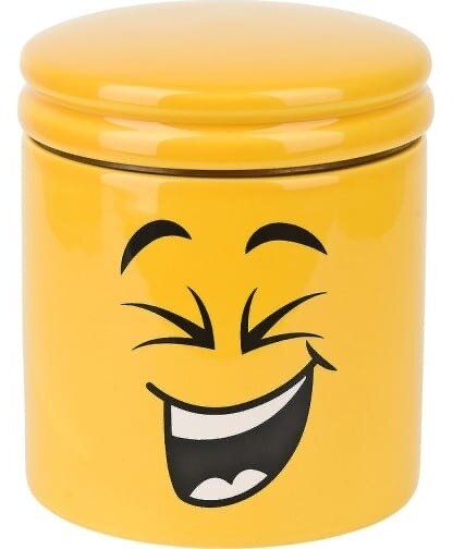 Банка для сыпучих продуктов Dolomite / Доломит L2520872 Smile из керамики, 480мл / посуда для кухни / контейнер для хранения