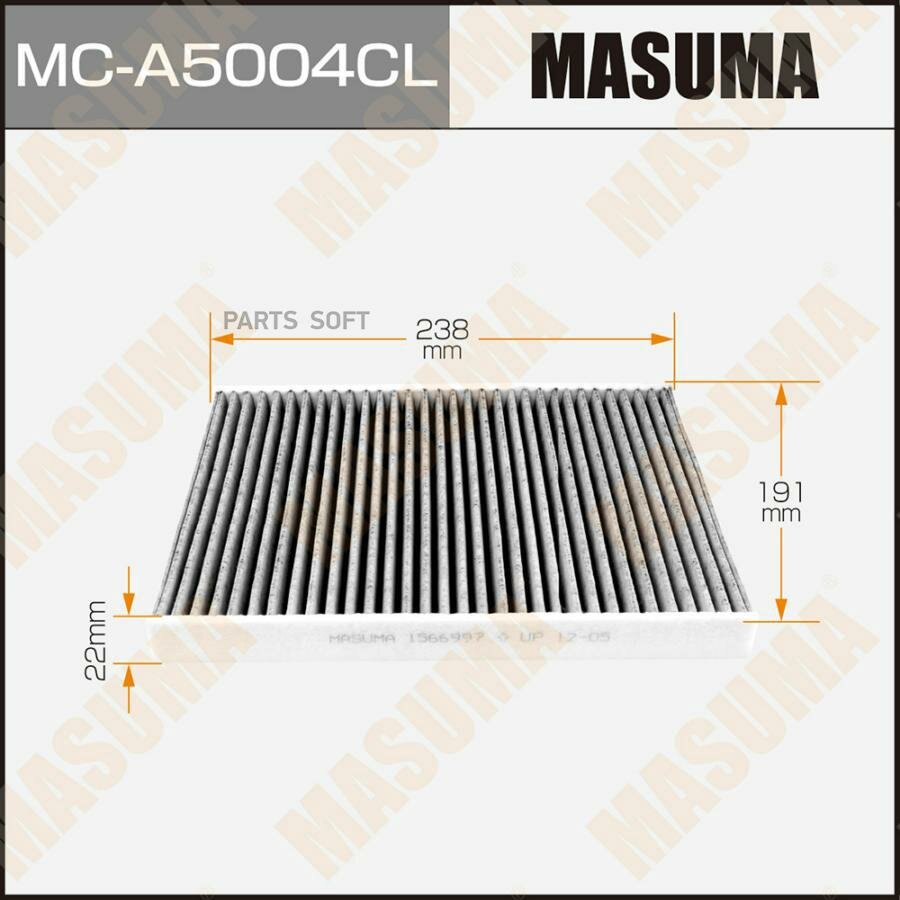 MASUMA Воздушный фильтр Салонный АС- Masuma (1/40) FORD/ FIESTA/ V1400, V1600 08-