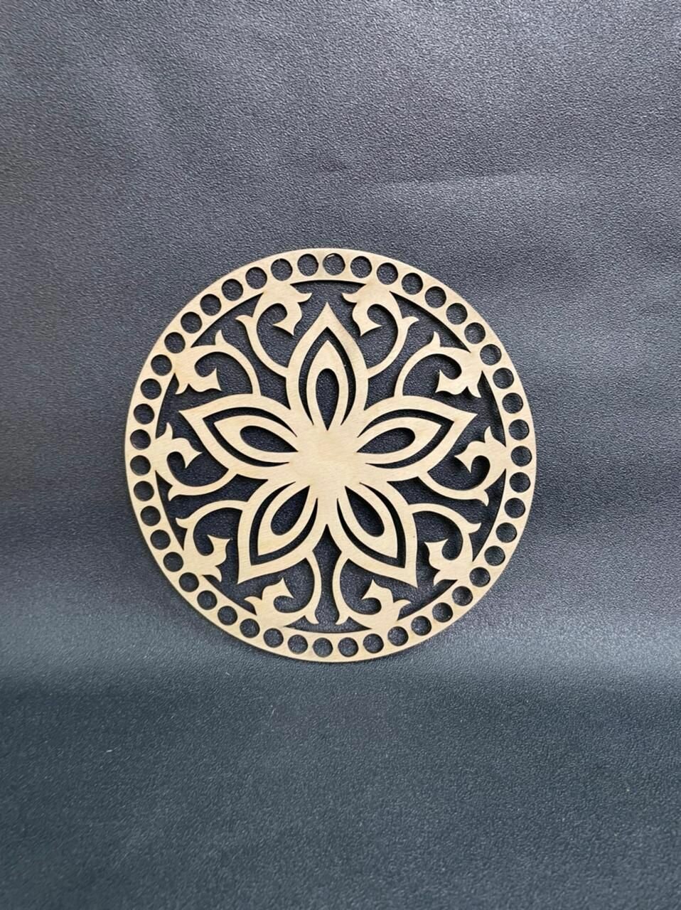 Деревянное донышко/заготовка для вязания набор 2 шт. Дно для декорирования d20 см. Деревянная основа для вязания/уплотнитель дна