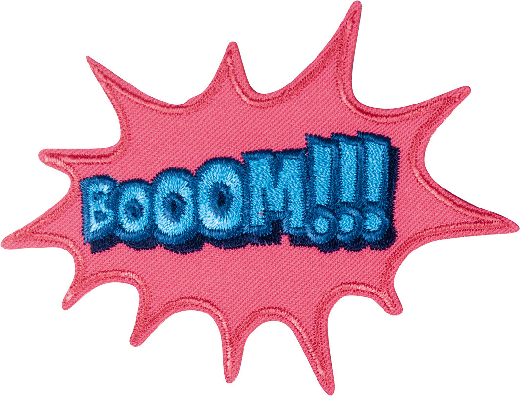 Термоаппликация Boom 9 х 6,7 см розовый 0,125 см HKM 42774