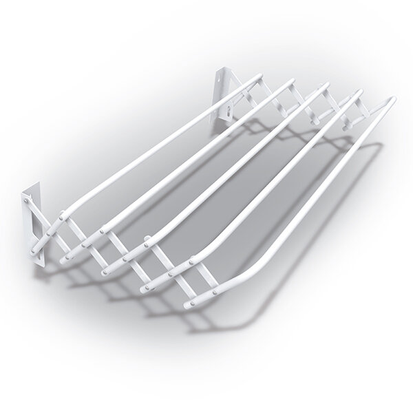 Сушилка для белья настенная Gimi Brio Super 100, длина 5 м, белая 1043