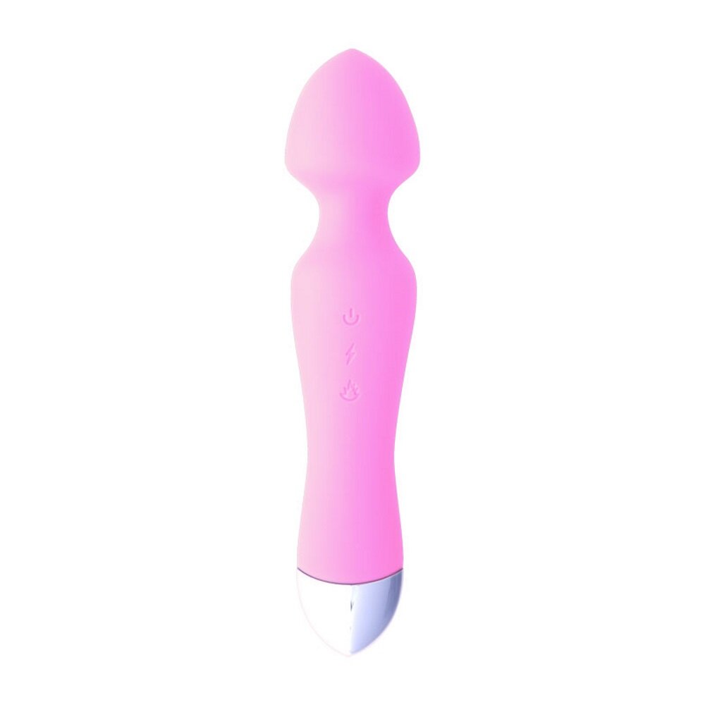 Вибратор массажер с подогревом Crima HOT Pastel Pink, Перезаряжаемый