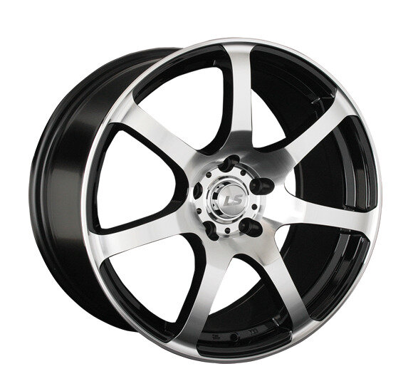 Колесный диск LS LS789 18x8" PCD5x114,3 ET40 D73,1 черный глянцевый с полированными лучами