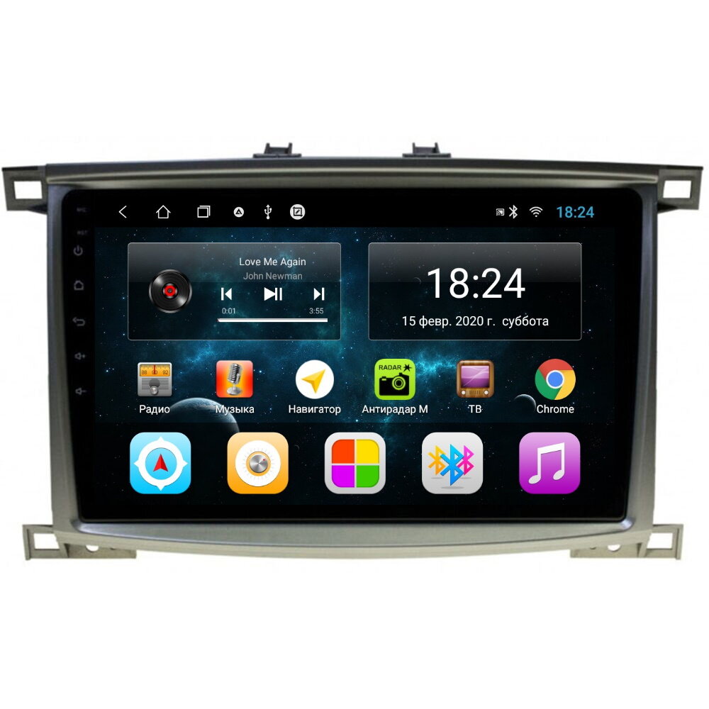 Магнитола CRS-300 Тойота Ленд Крузер 100 Toyota Land Cruiser 100 2002-2007- Android 13 - IPS - DSP