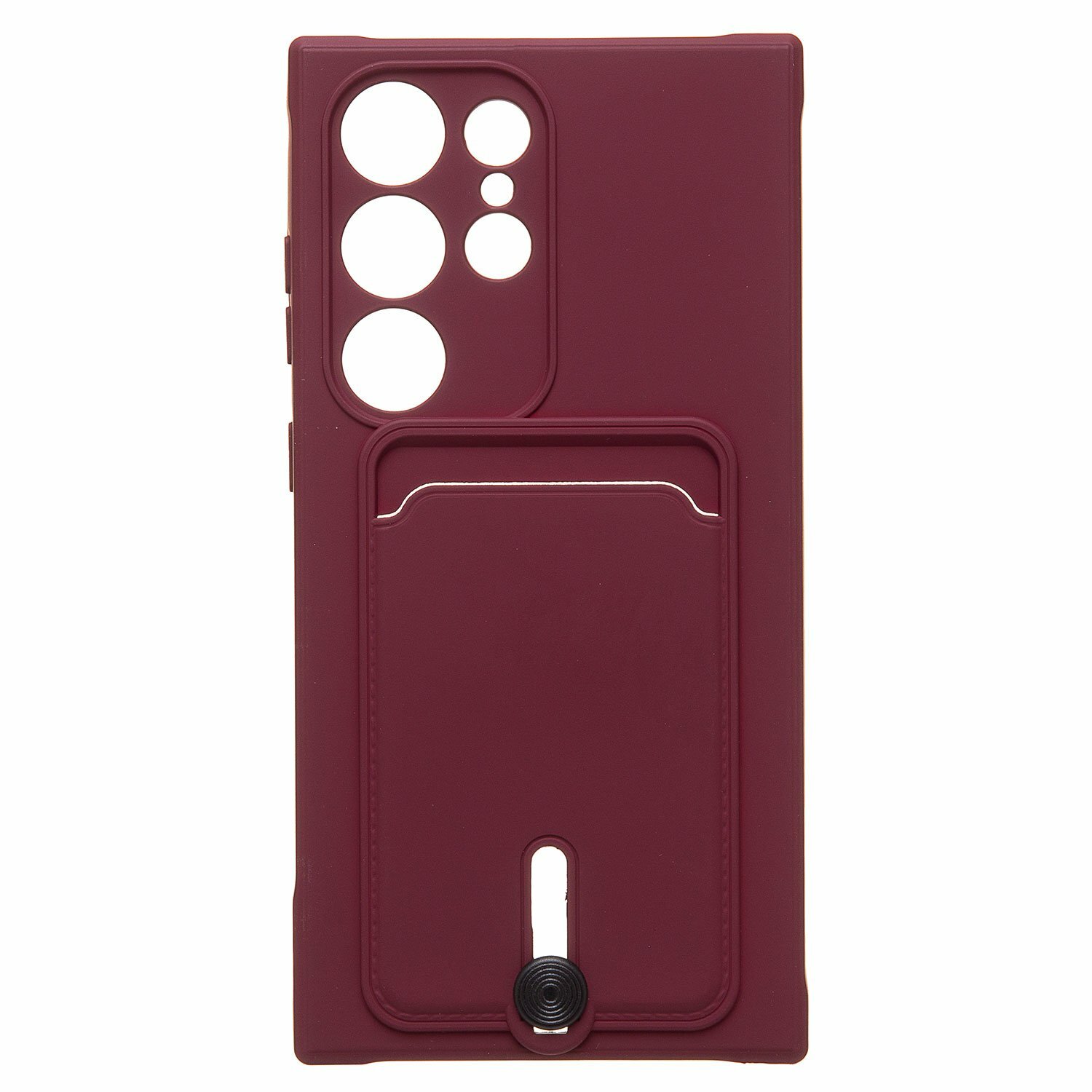 Чехол накладка SC304 для Samsung S928B Galaxy S24 Ultra (бордовый)